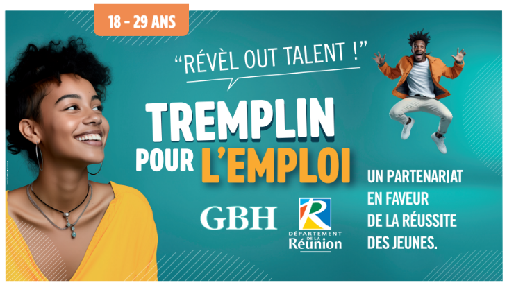 Signature de la convention du programme ”Tremplin pour l'emploi GBH-Département de la Réunion”